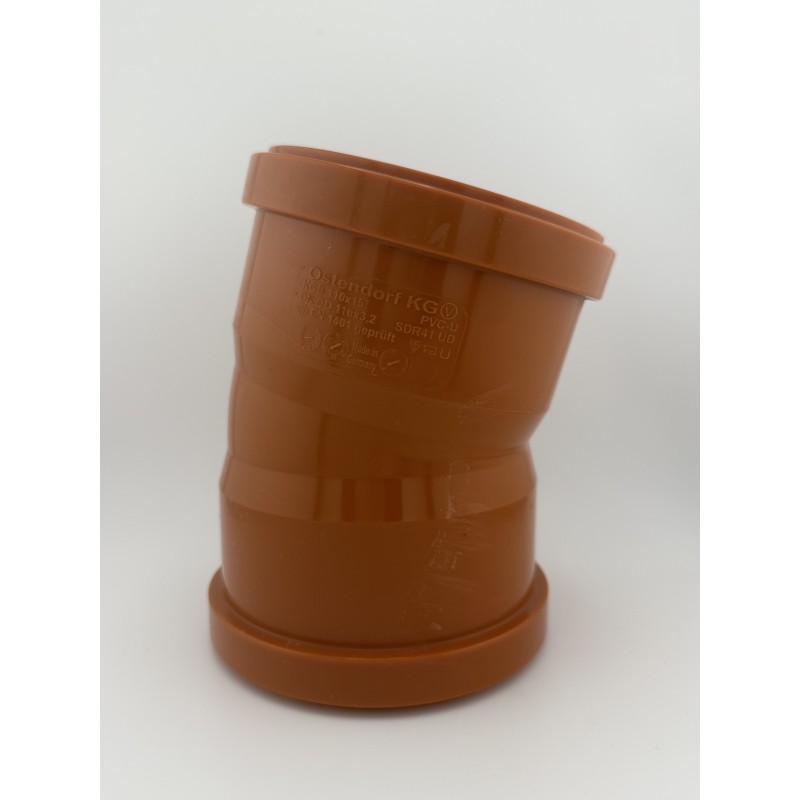 110mm Double Socket 15 Degree bend